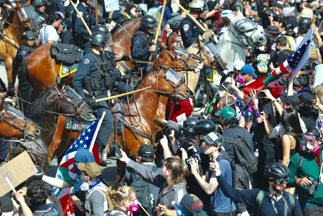 Anti-Trump demonstrators crowd streets, parks and plazas across the ...